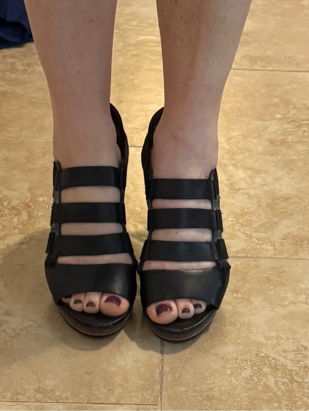 Camper | Shoes | Camper Together Roman Kremer Black Leather Platform ...